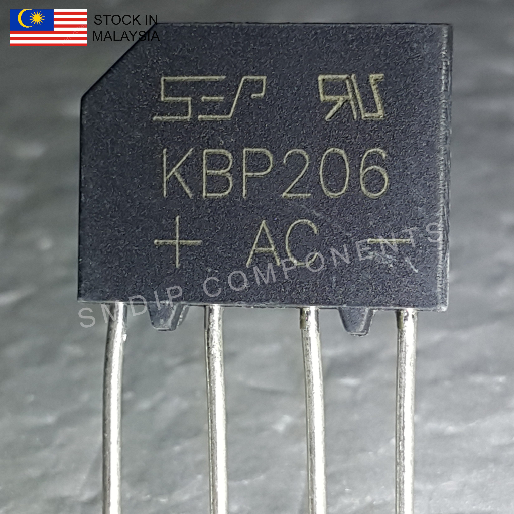KBP206, 2.0A 1000V 4 Pins, Through Hole Bridge Rectifier | Shopee Malaysia