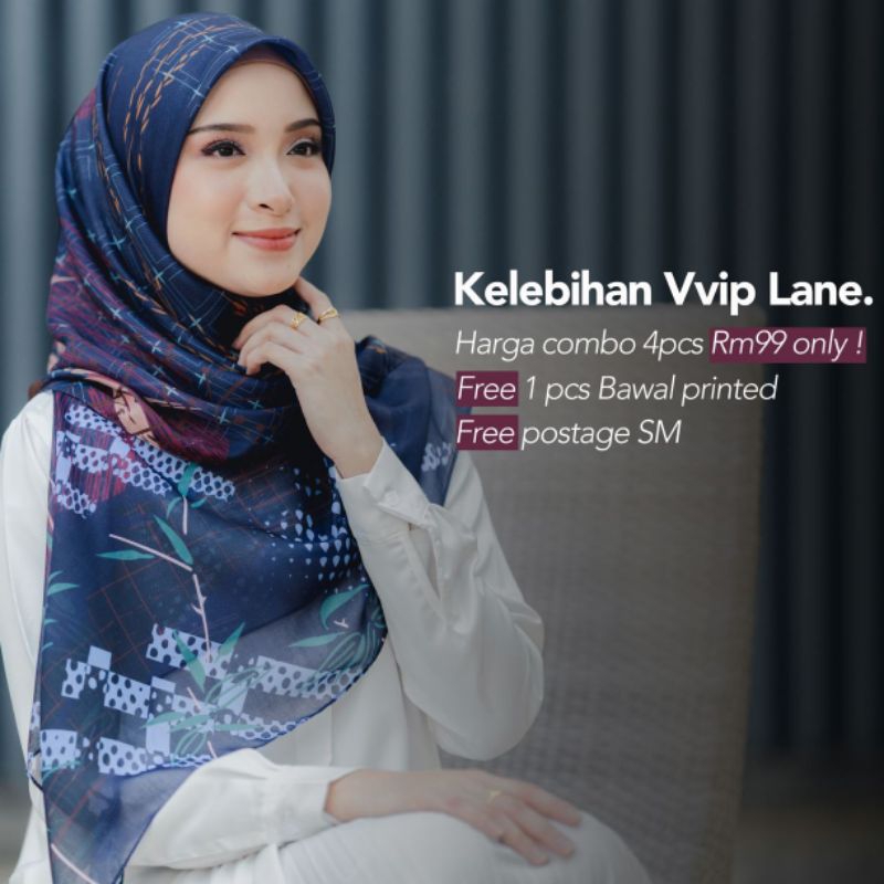BAWAL PRINTED COTTON VOILE RAYA 2023 | Shopee Malaysia