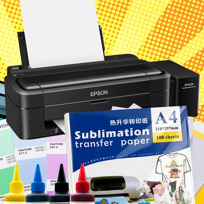 [ USED ] Epson L380 A4 All-In-One Printer Heat Press Package With ...