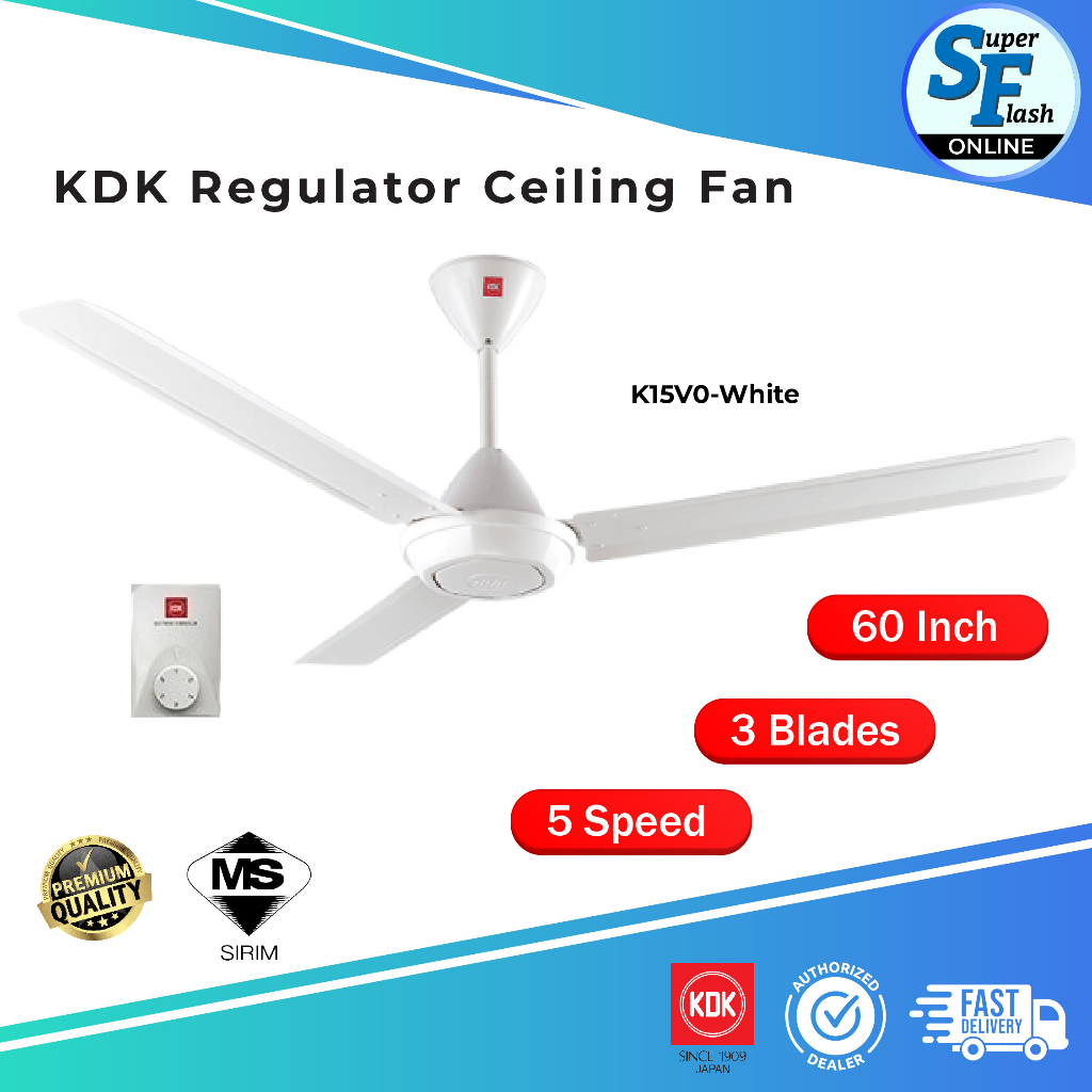 🔥HOT SALE🔥 KDK Regulator Ceiling Fan (48",60"Full Series) - K12WO/K15WO ...