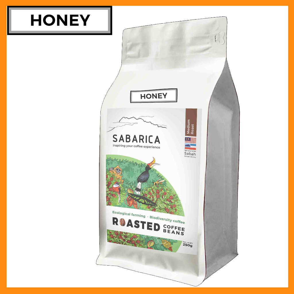 { Honey } Medium Roasted Coffee Beans Sabah Coffee Specialty Espresso ...