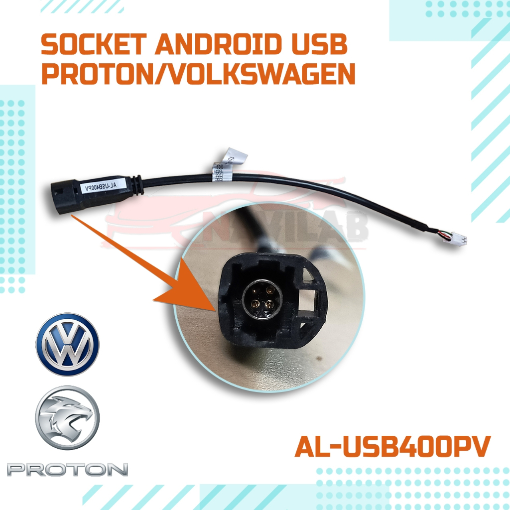 USB Socket Cable for Android player for Proton / Volkswagen (AL ...