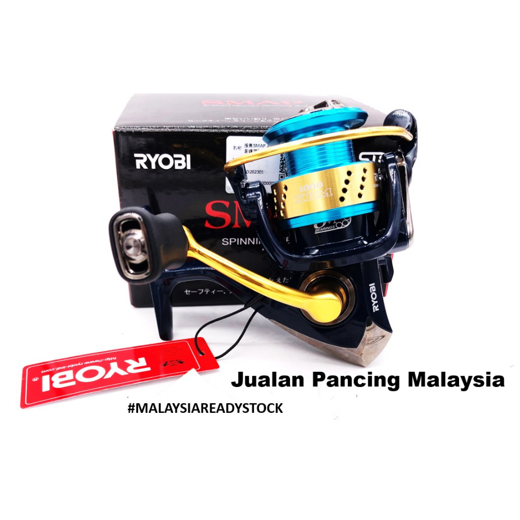 RYOBI 2022 SMAP XBM 1000-4000 Max Drag 5KG Ultralight fishing Spinning reel , MALAYSIA READY ...