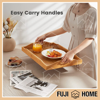 🏠READY STOCK🏠Wooden Serving Tray Food Tray for Tea Coffee Breakfast ...