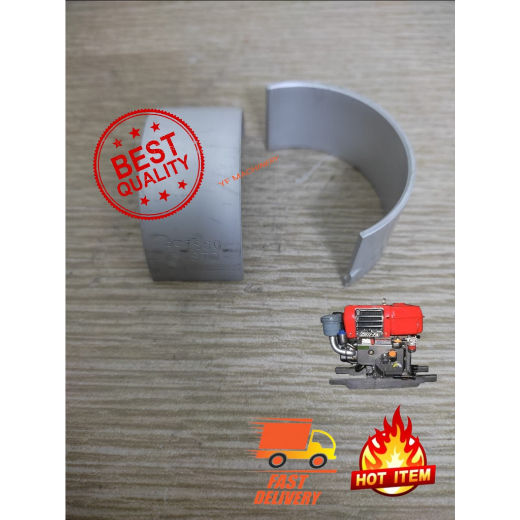 READY STOCK Yanmar TS60 NS50 Engine CON ROD BEARING STD SIZE (HIGHT QUALITY) | Shopee Malaysia