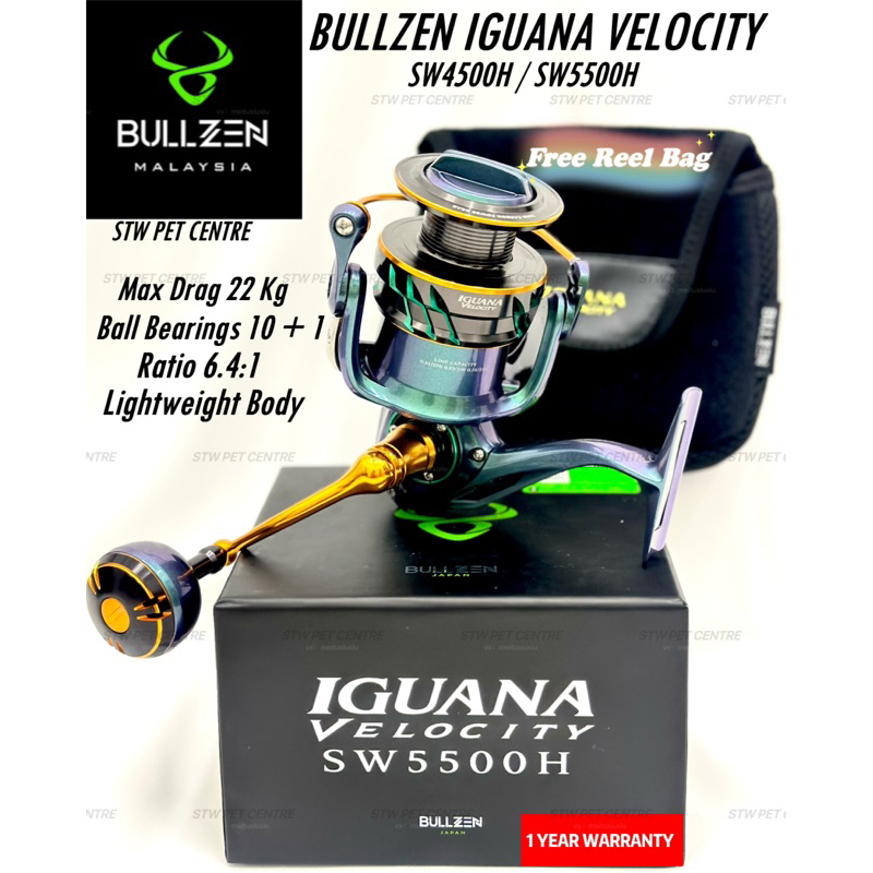 Bullzen Iguana Velocity 4500H / 5500H (6.4:1) High Speed Bullzen Reel ...