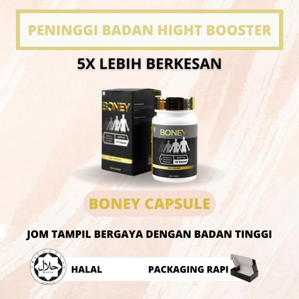 BONEY CAPSULE UBAT TINGGI BADAN || SUPLEMENT PENINGGI BADAN BONEY ...