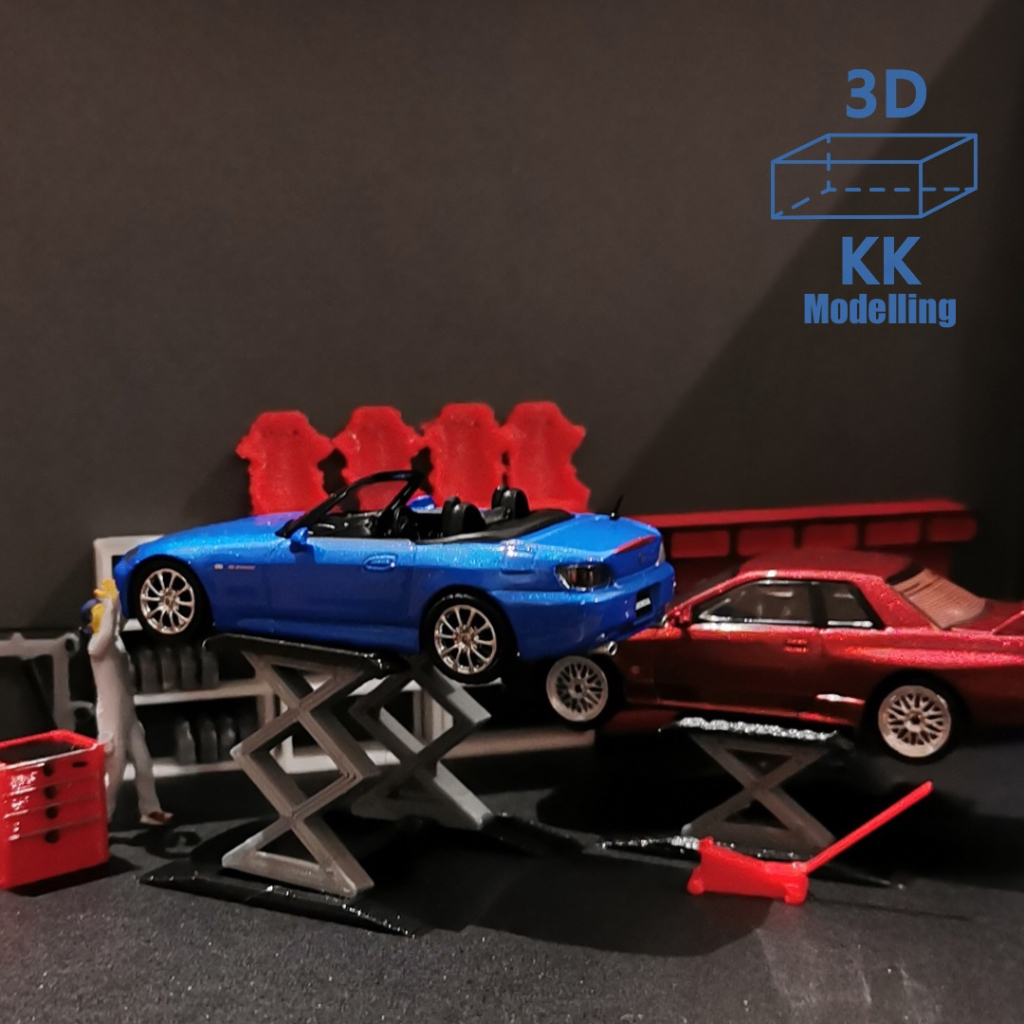 Hotwheels/tomica/tlvn/matchbox/kyosho 1/64 scale scissor lift and ...