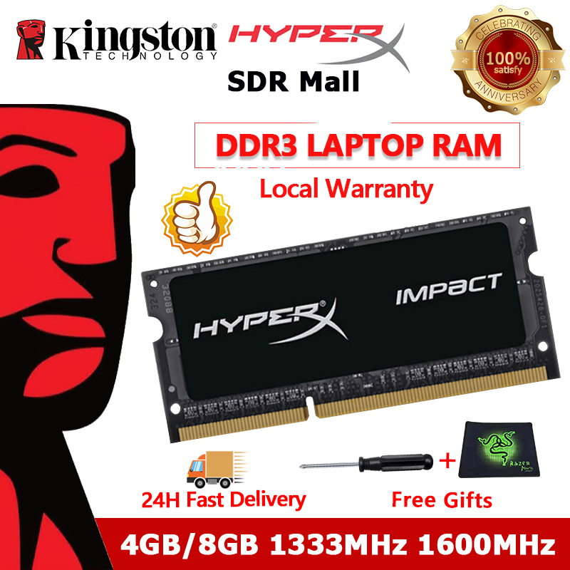 [Local Stock]Kingston HyperX Impact DDR3/DDR3l RAM Laptop 8GB 4GB 1600MHz 1333MHz 12800 1.35V/1 ...