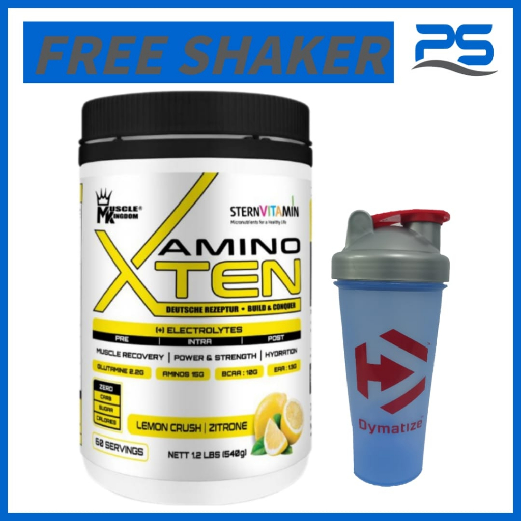 Muscle Kingdom Amino Xten Bcaa + Glutamine + Electrolyte 60 Servings ...