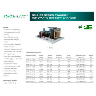 SUPER-LITE SS series 12VDC 24VDC Gen-set standby automatic battery ...