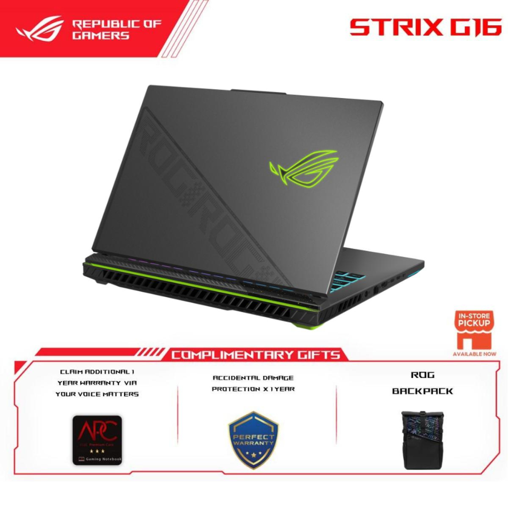 ASUS ROG Strix G16 2023 G614J-IN4178WG i9-13980HX/ 16GB 4800mhz/ 1TB M ...
