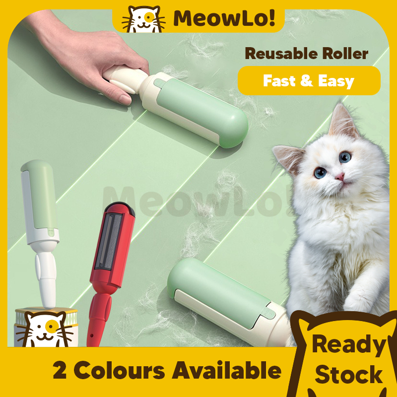 MeowLo Pet Hair Removal Clean Brush Clothes Hair Removal Roller ...