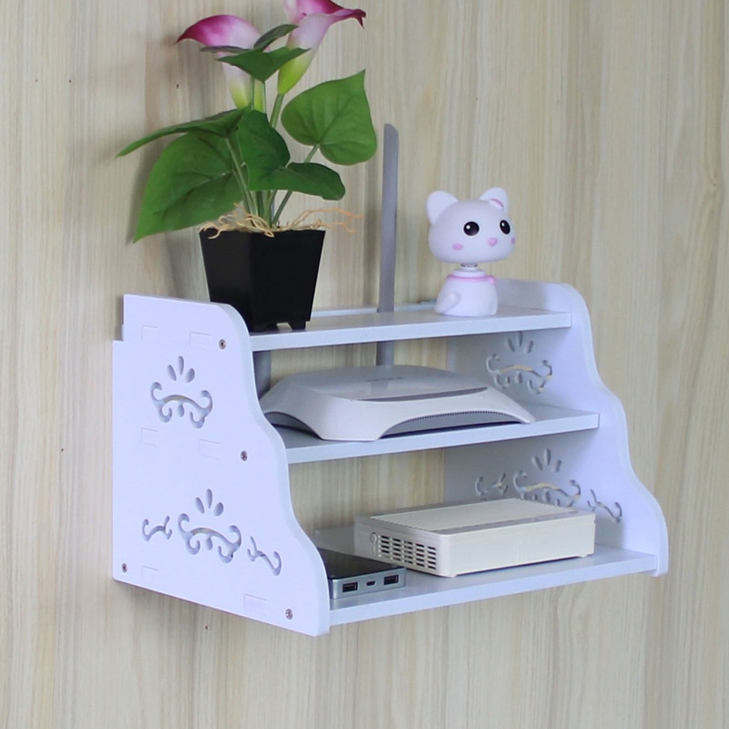 Wall Shelf Modem Rack WiFi Rack Router storage box | Shopee Malaysia
