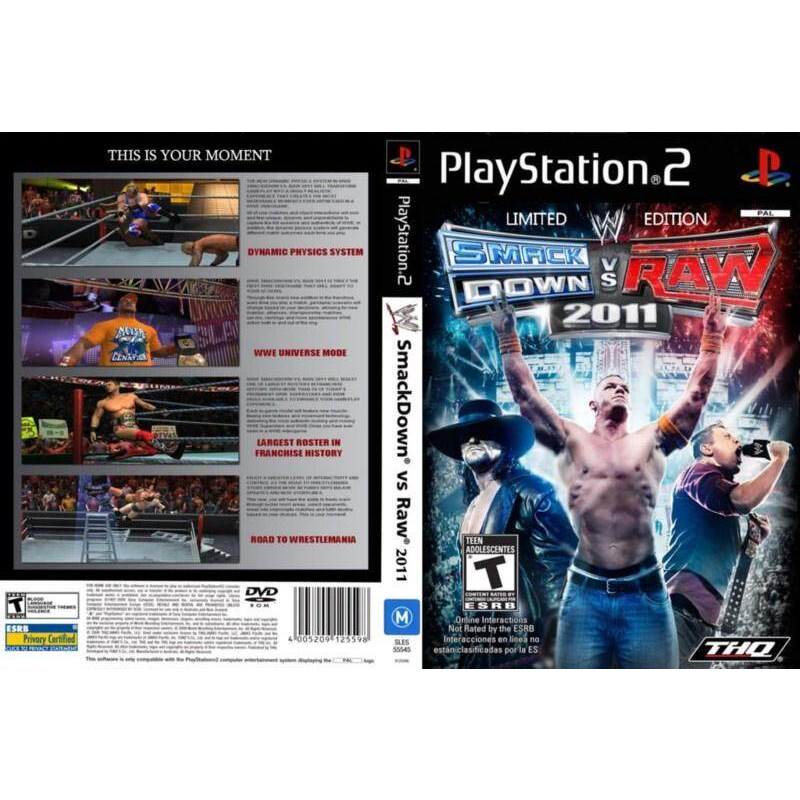 PS2 Game Wwe Smackdown Vs Raw 2011 (GOLD DISC) | Shopee Malaysia