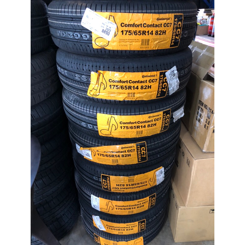 🔥175-65-14🔥CONTINENTAL CC7🔥YEAR2024🔥 | Shopee Malaysia
