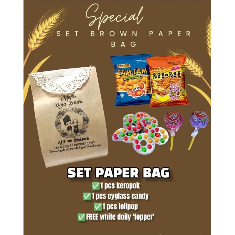 Goodies & doorgift Majlis Kahwin/Birthday/Aqiqah/Bertunang | Shopee ...