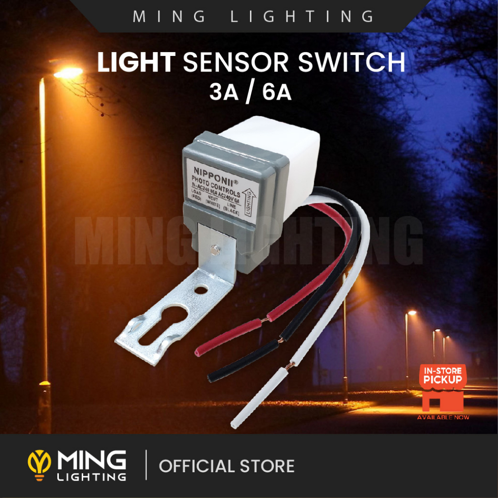 Nippon II Automatic Sensor Light On Off Switch Controller 3A 6A Street ...