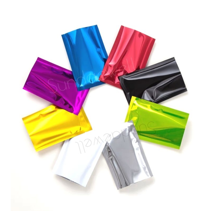3 Seal No Zip-lock Sachet Pillow Flat Bottom Aluminium Foil Color Warna ...
