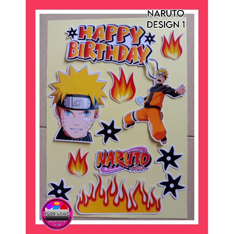 NARUTO CAKE TOPPER DIY SET | Shopee Malaysia