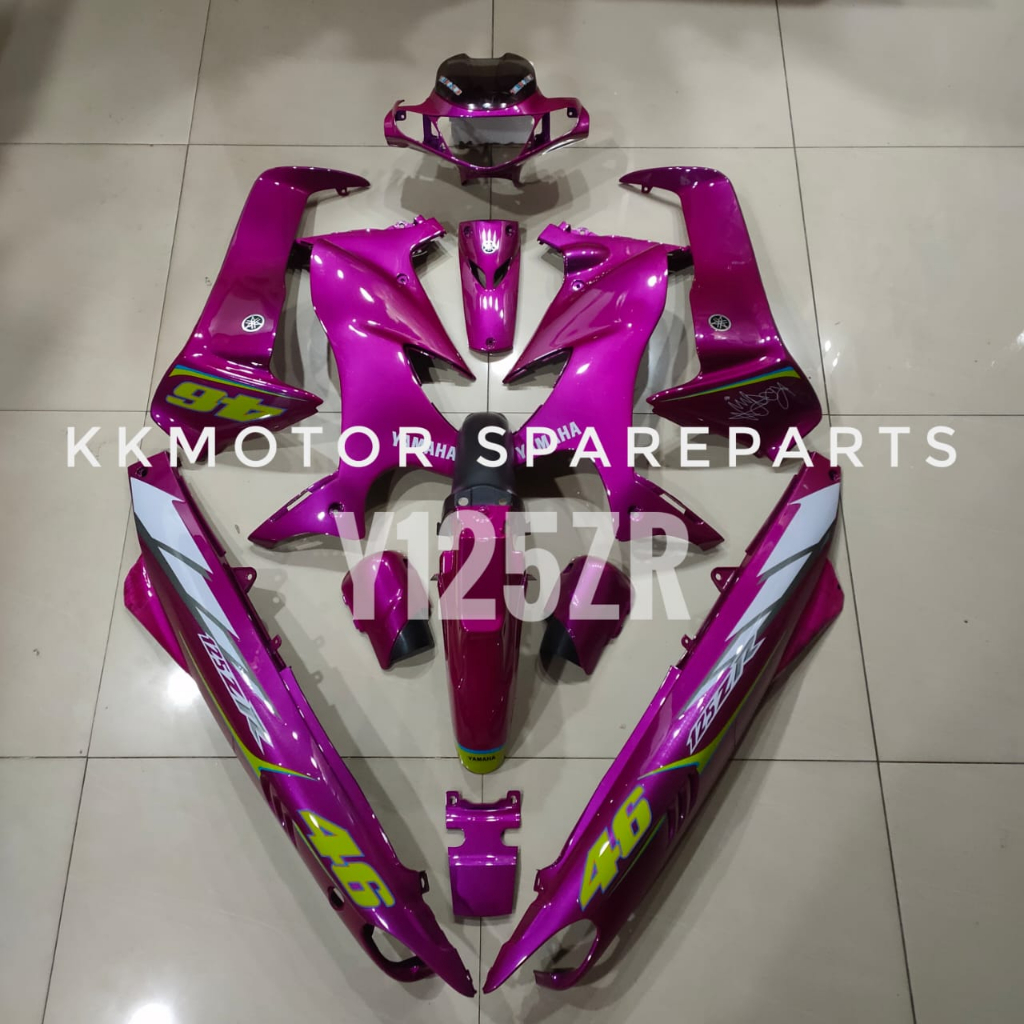YAMAHA Y125ZR 125-ZR Y125 Y125Z 46 COVER SET SIAP TANAM STICKER SET HLD ...