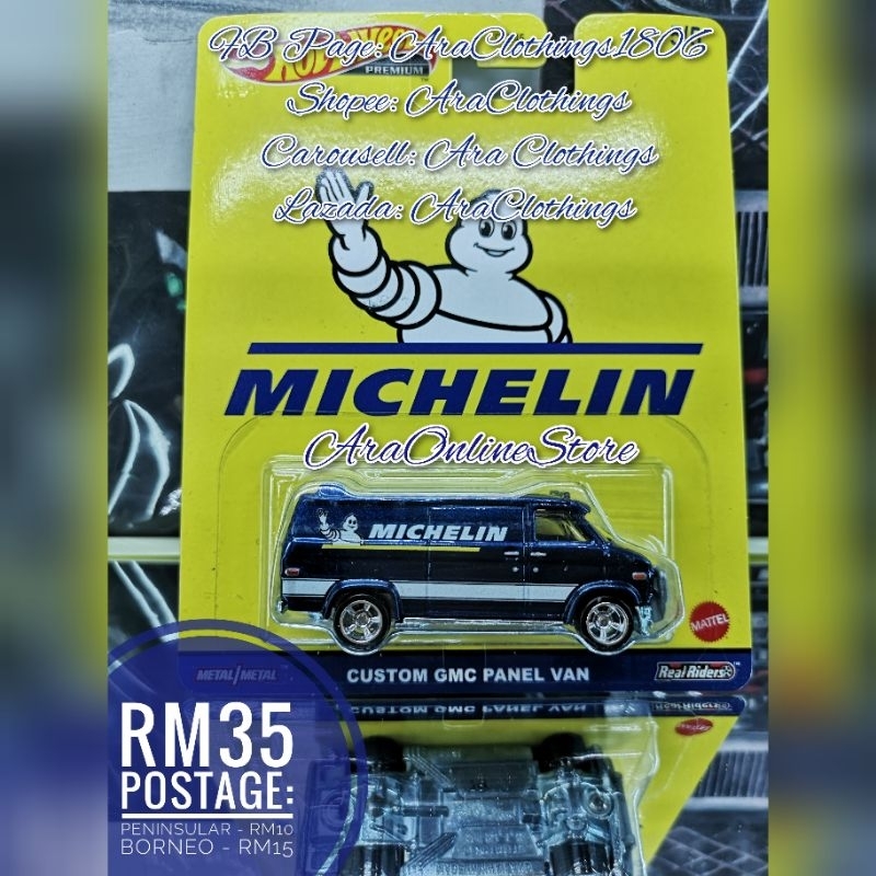Hot Wheels Pop Culture Michelin Custom GMC Panel Van | Shopee Malaysia