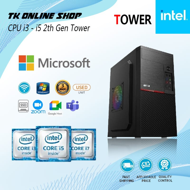 Desktop/CPU Intel(R) Intel® Core™ i3/i5 -2th gen CPU used | Shopee Malaysia