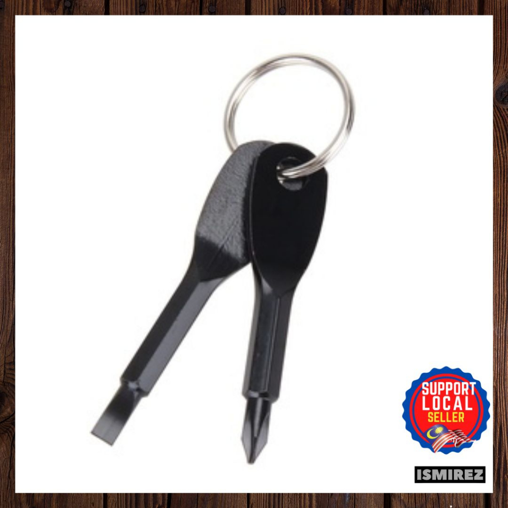 1 Pair Keychain Skrudriver Stainless Steel Multi Tools Key Ring ...