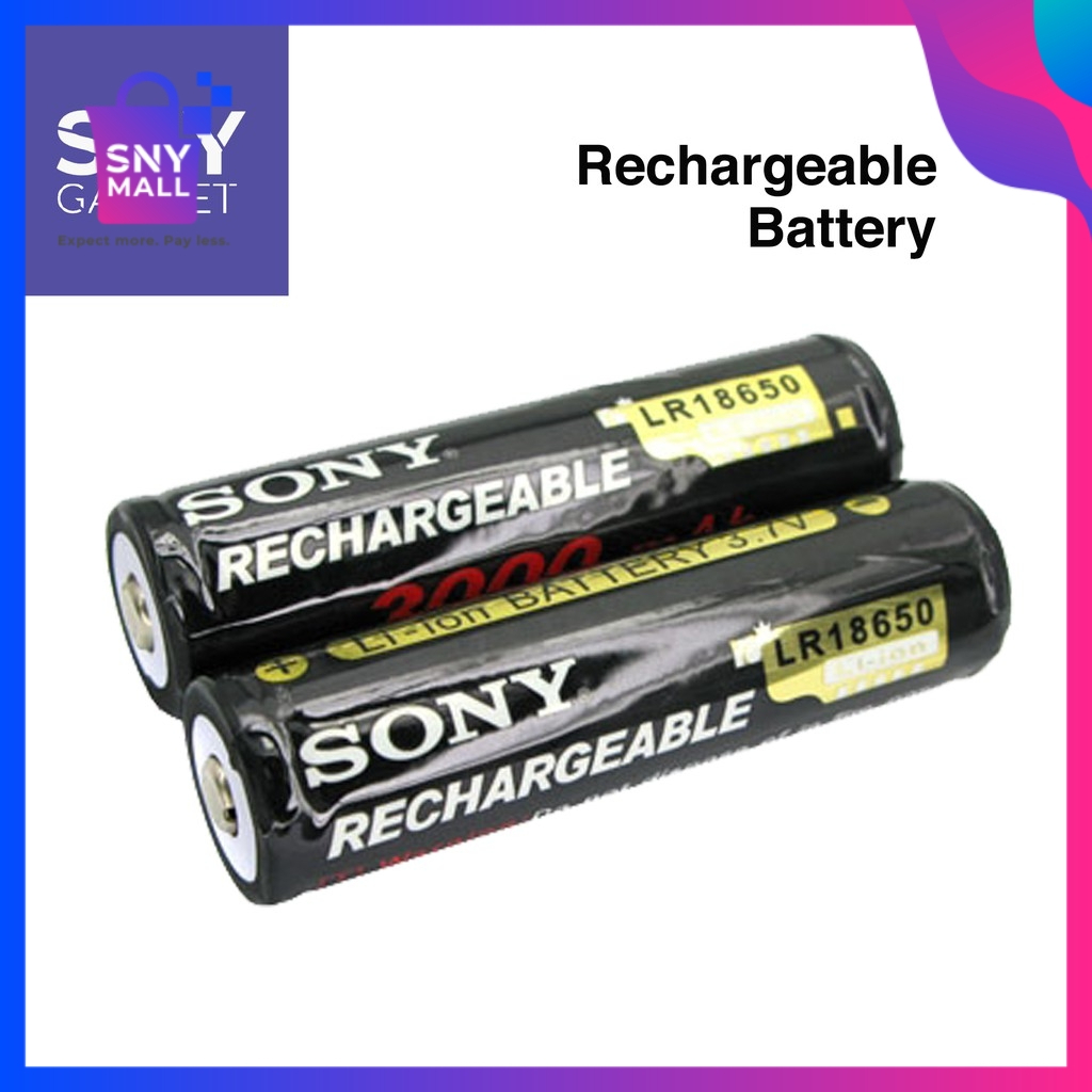 Battery Rechargeable Brand Sony LI-ion Battery 3000mAh (LR18650 ...