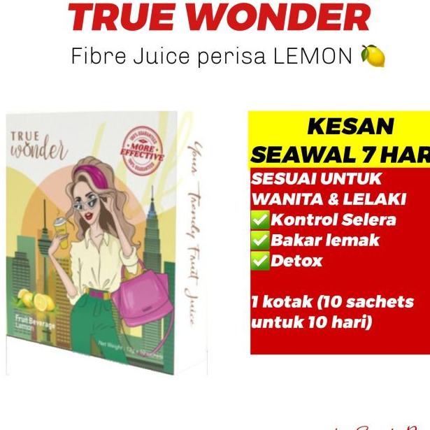 WONDER FRUITY FIBER READY STOCK | Shopee Malaysia