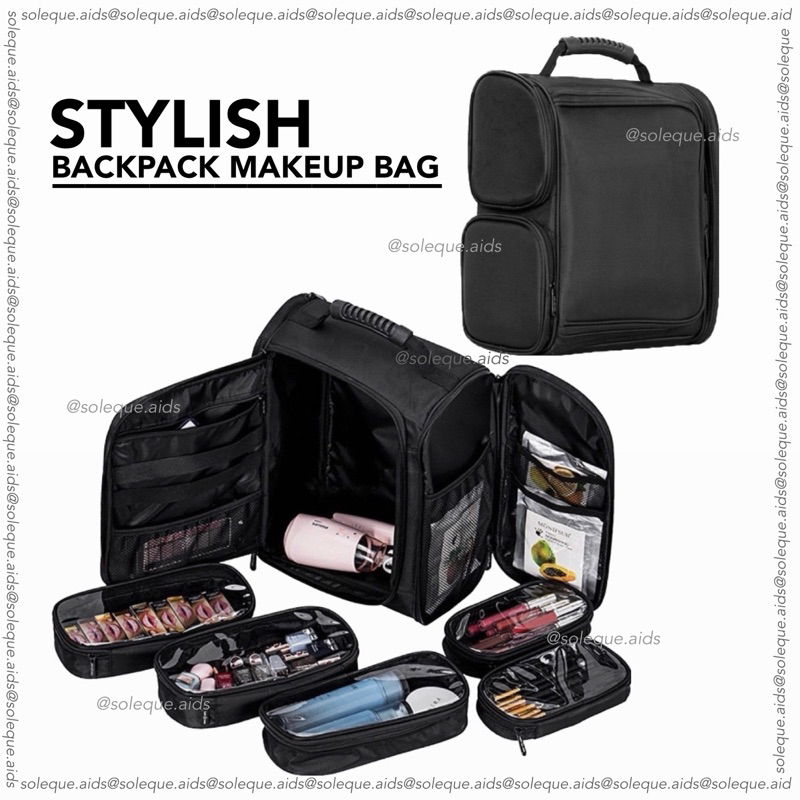 READY STOCK TROLLEY MAKEUP BAG PROFESSIONAL LUGGAGE MAKEUP BAG ...