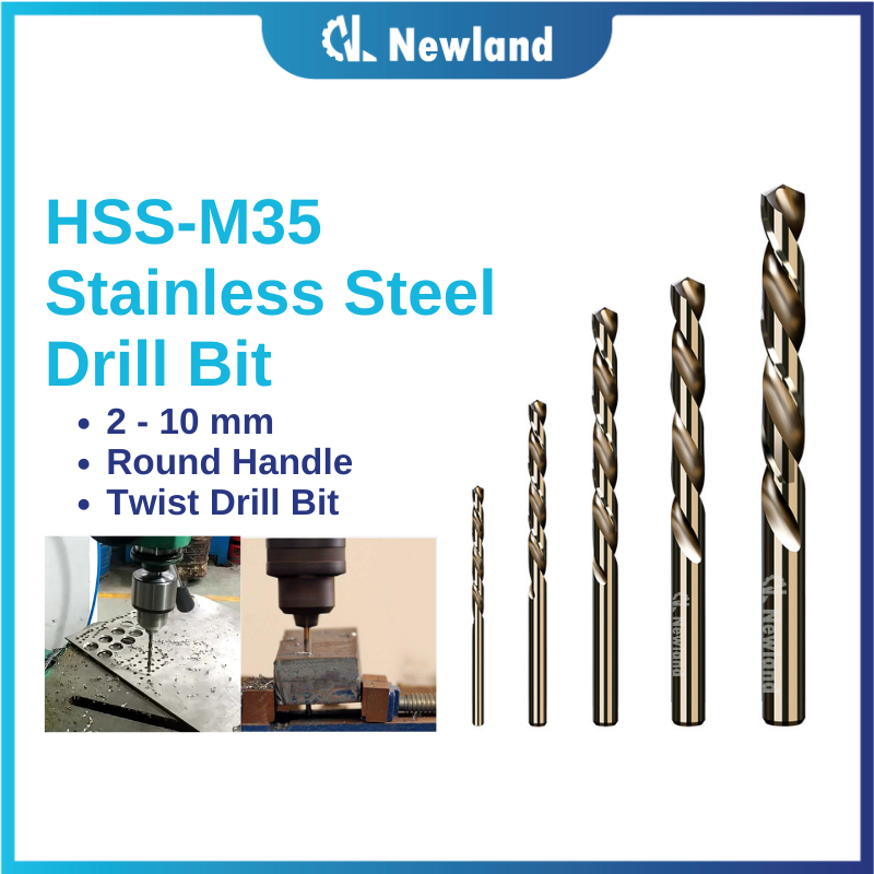 Mata Drill Besi / Stainless Steel Drill Bit / Mata Tebuk Kecil (HSS-M35 ...