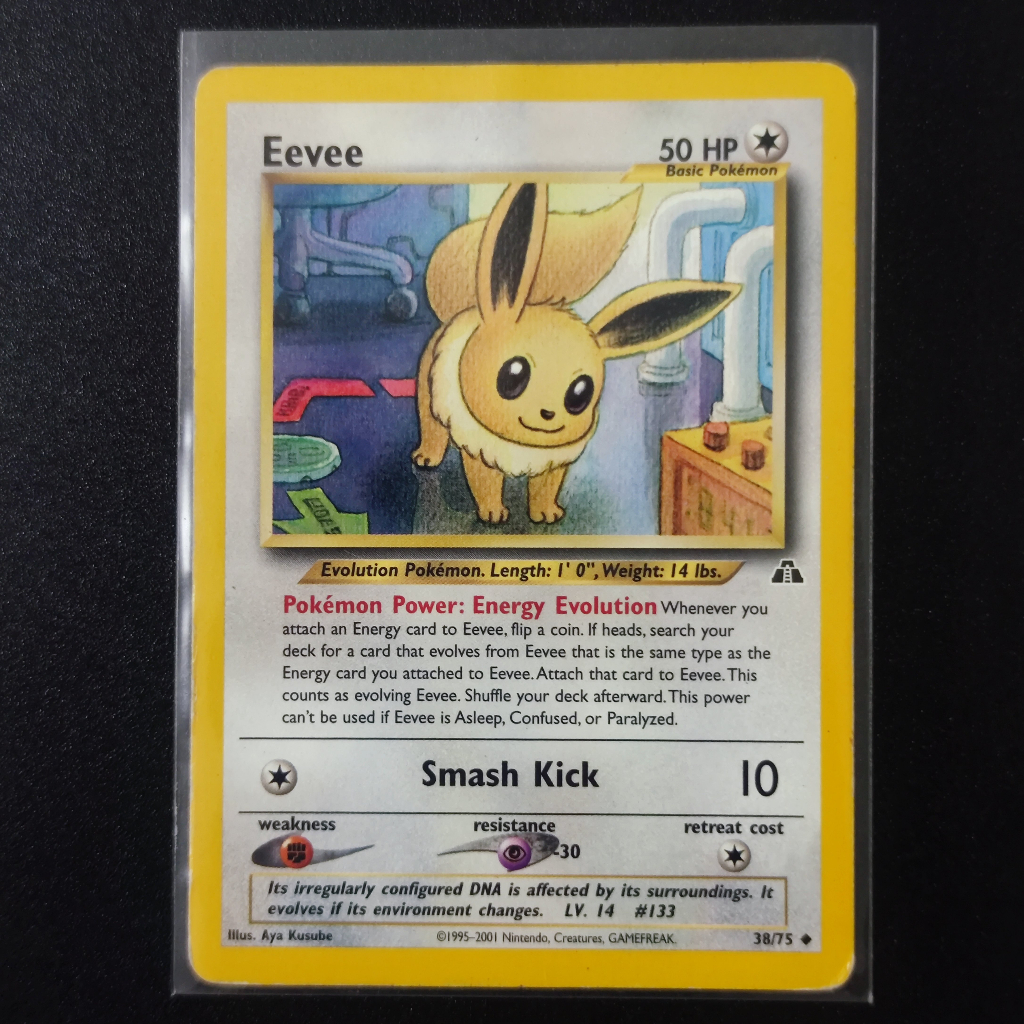 [PTCG] Pokemon Card Eevee 38/75 English Heavily Played! | Shopee Malaysia