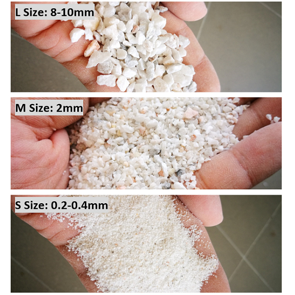 100% White Sand River Sand can use for aquarium and plantation 1KG ...