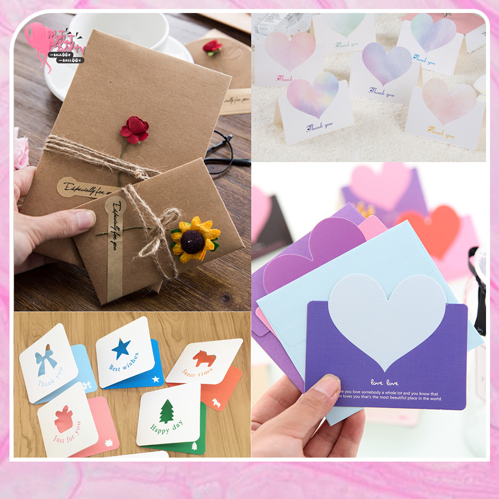 5pcs Love Card Kad Hati Kad Ucapan Gift Card Greeting Best Wishes ...