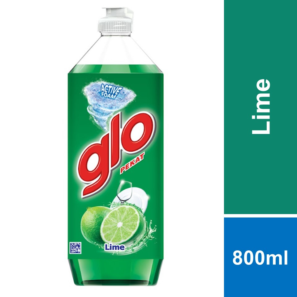 Glo Active Foam Dishwash Liquid Lime 800ml | Shopee Malaysia