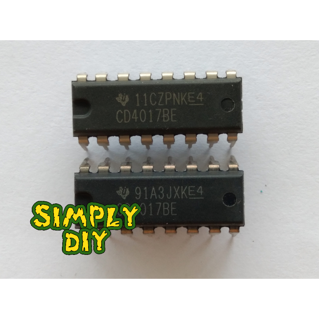 1pcs DIP-16 CD4017BE (CD4017 4017BE 4017 CMOS Counter / Dividers) DIP16 ...
