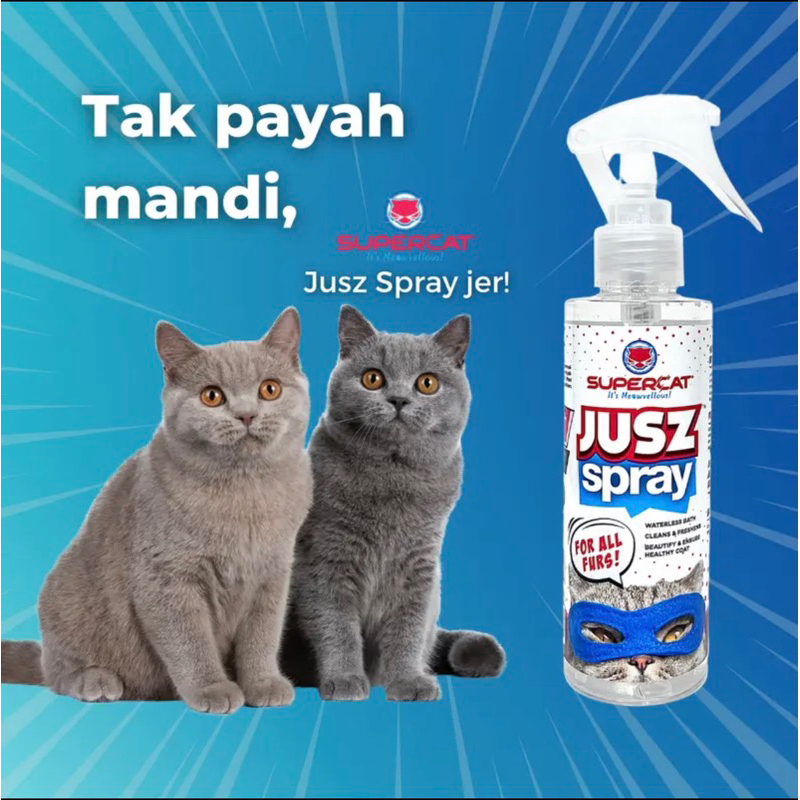 Supercat 150ml Jusz Spray anti fungus, fleas, mites & wounds.Untuk ...