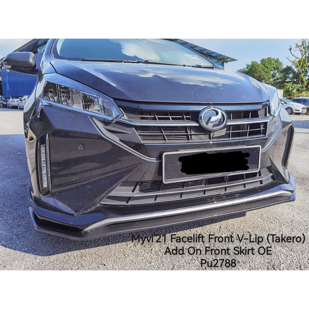 Perodua Myvi Third Generation 3rd generation 2021 Takero Front V-Lip ...