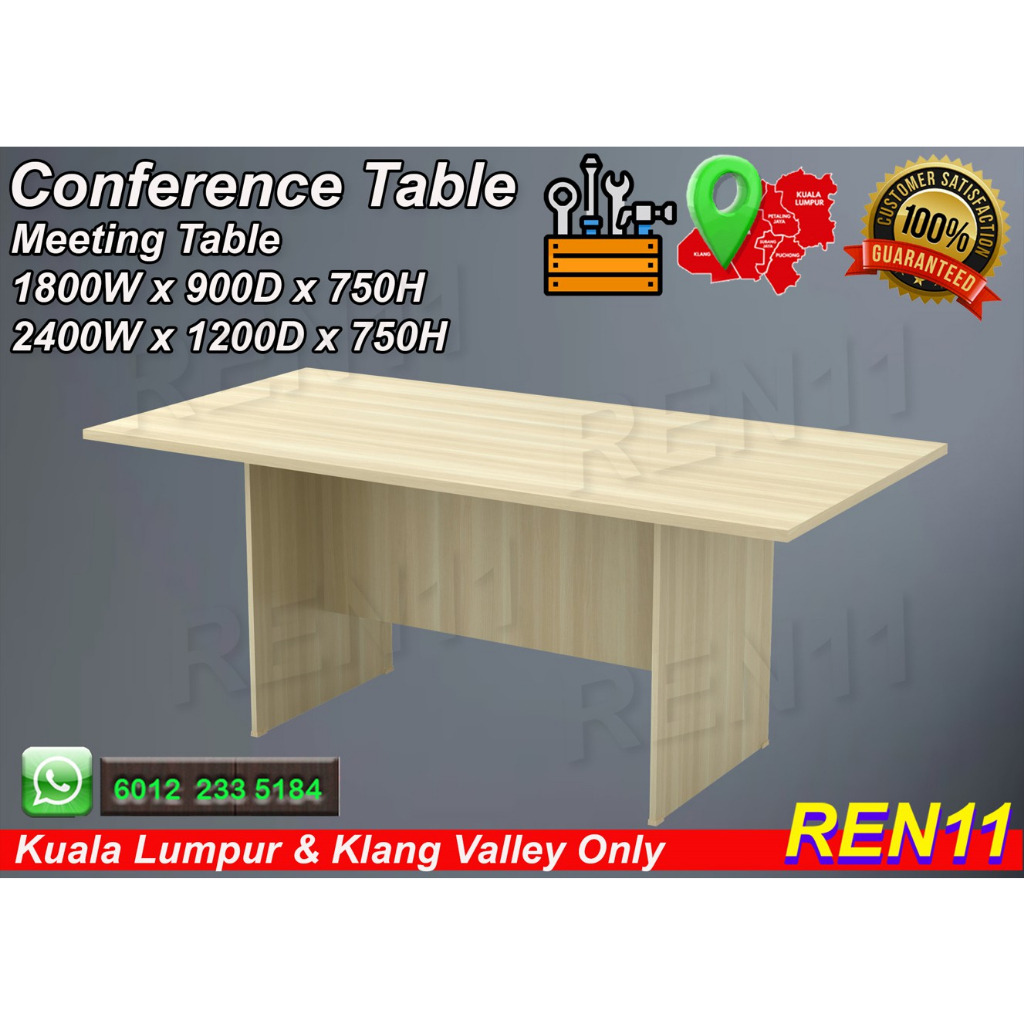 Office Table - Rectangular Conference Table / Meeting Table - 1800 ...