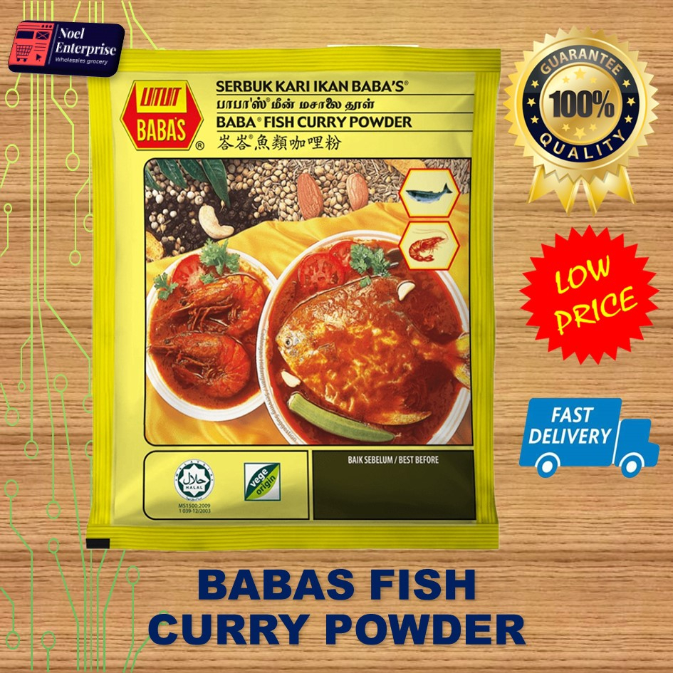 Baba's Fish Curry Powder / Babas Serbuk Kari Ikan 250g/1kg | Shopee ...