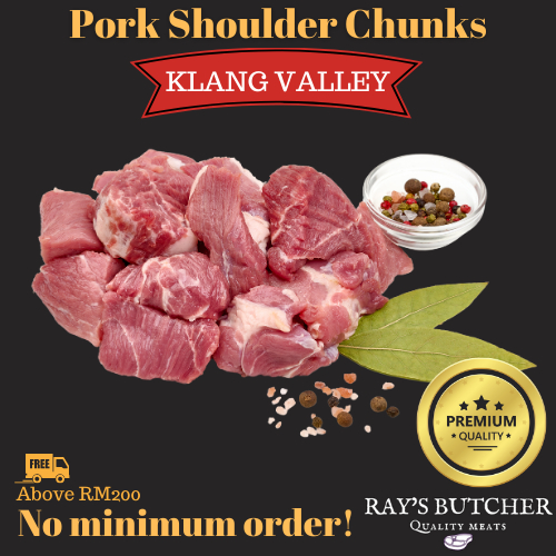 Fresh Pork Shoulder Chunks! Vacuum Packed 500g [Ray's Butcher Pork ...