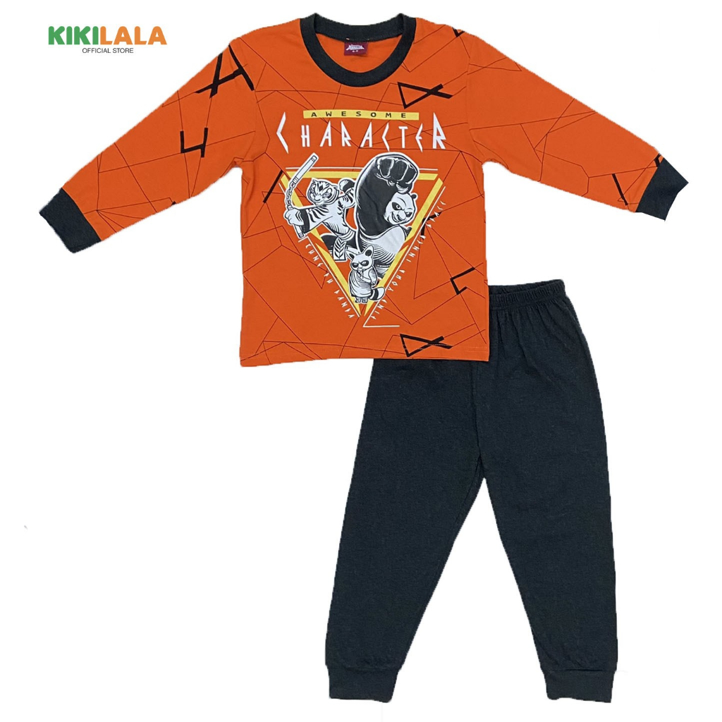 Cartoon Planet Kung Fu Panda Long Sleeve Pyjamas PJD057 | Shopee Malaysia