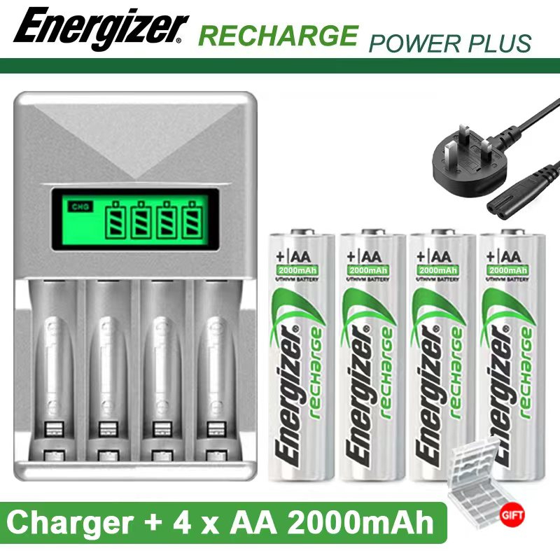 Energizer AA Ni-Mh Rechargeable Batteries With 4 Slots LCD Display ...