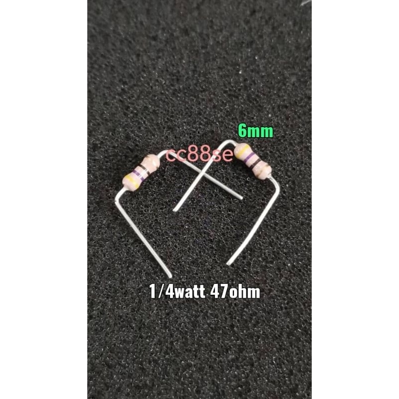 1/4watt 47ohm Carbon Resistor (6mm) | Shopee Malaysia