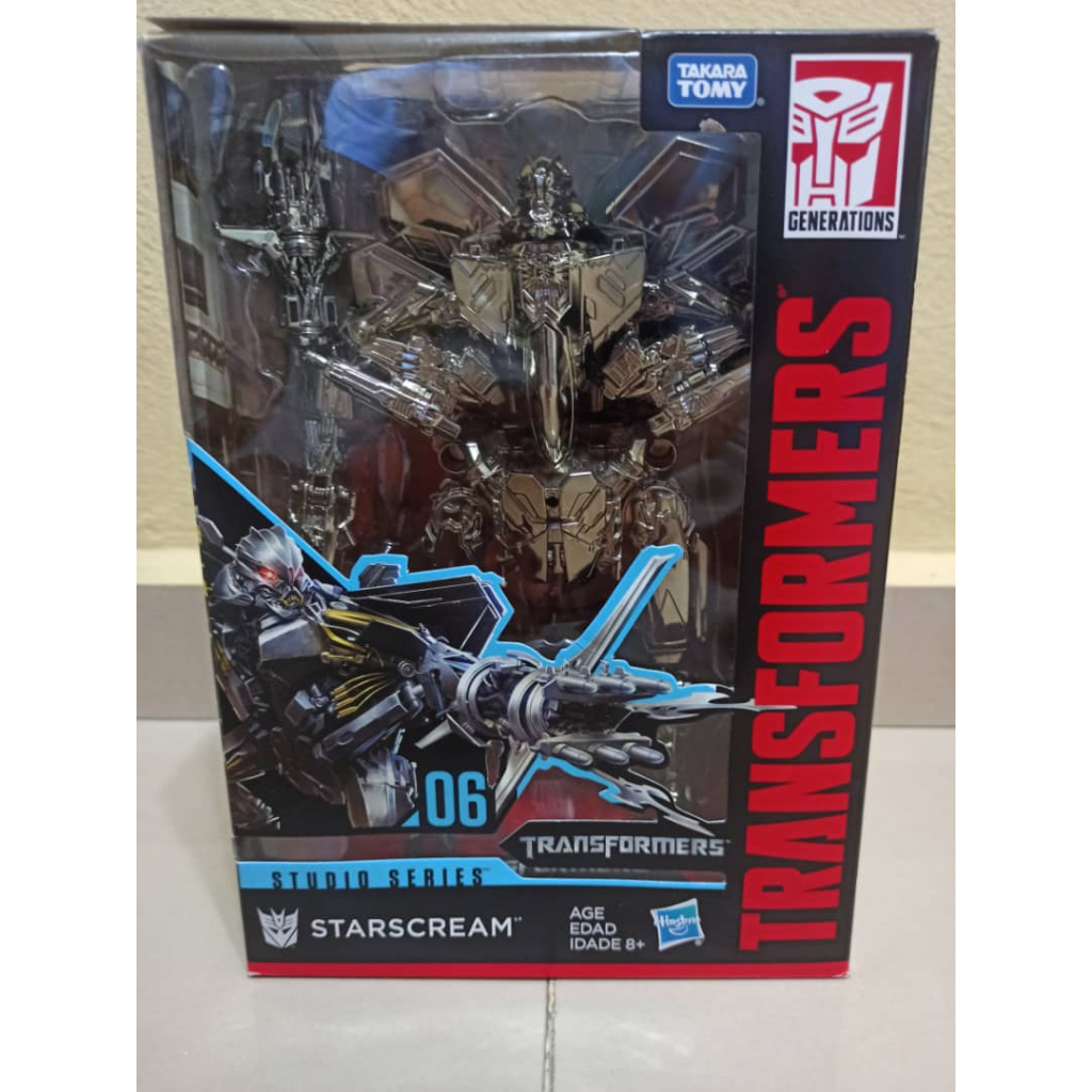Hasbro Transformers Studio Series Starscream Silver Chrome Version ...