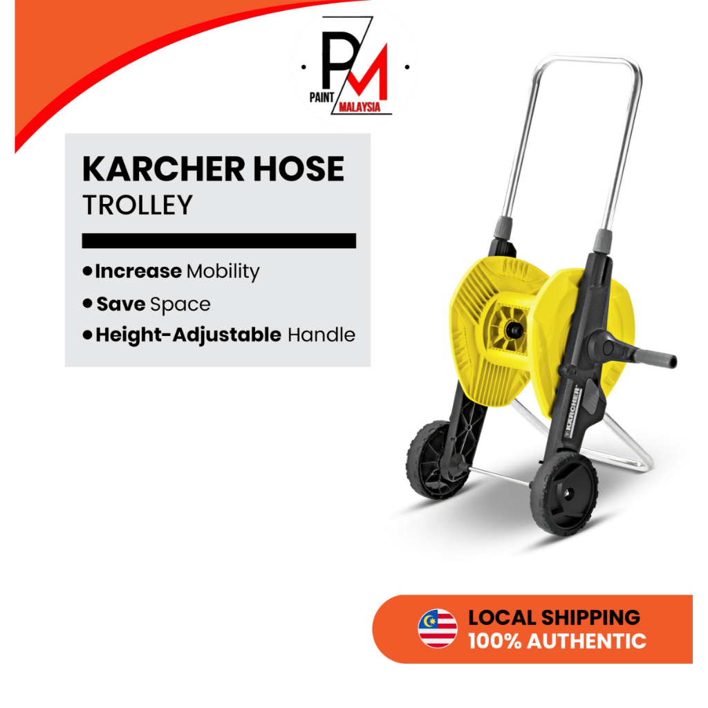 KARCHER Hose Trolley Frame HT3.400 KIT 1/2" Foldable PVC Garden Hose ...