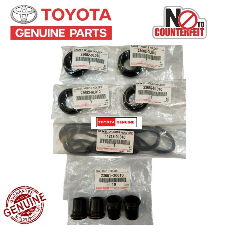 Toyota Hilux 1KD 2KD Valve Cover Gasket Set Kun25 Kun26 KDN165 KDN190 ...