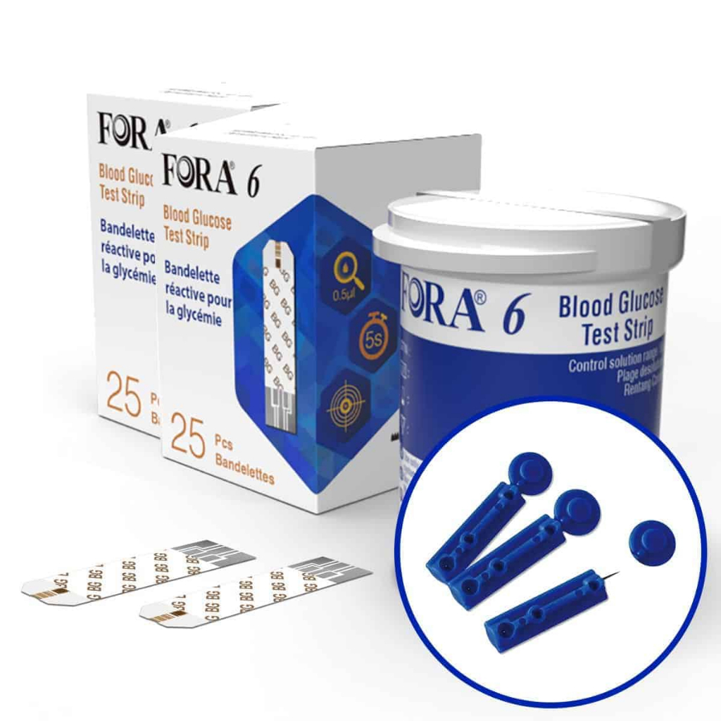 FORA 6 Blood Glucose Test Strips Bundle Pack | Shopee Malaysia
