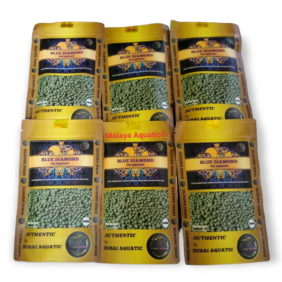Blue Diamond 2MM (Pellet Supplement by Dubai Aquatic) (Rangsang Warna ...